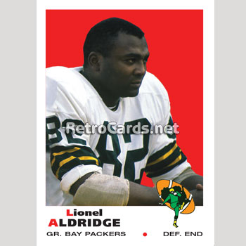 1969T Lionel Aldridge Green Bay Packers – RetroCards