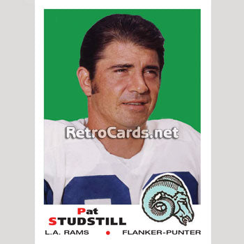 1969T Pat Studstill Los Angeles Rams – RetroCards