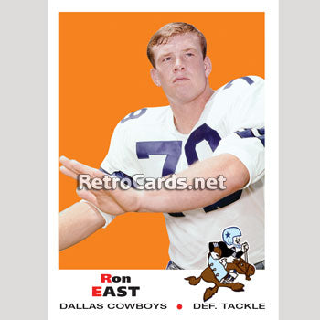 1969T Ron East Dallas Cowboys – RetroCards