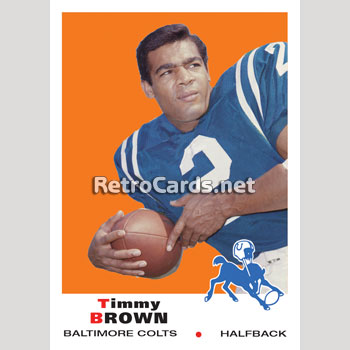 1969T Timmy Brown Baltimore Colts – RetroCards