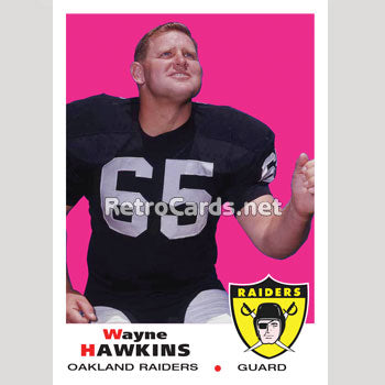 1969T Wayne Hawkins Oakland Raiders – RetroCards