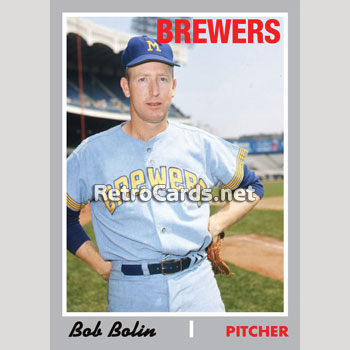 1970T Bob Bolin Milwaukee Brewers – RetroCards
