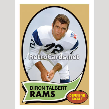 1970T Diron Talbert Los Angeles Rams – RetroCards