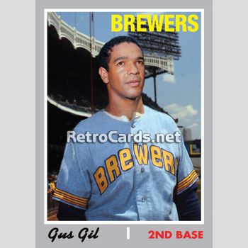 1970T Gus Gil Milwaukee Brewers – RetroCards