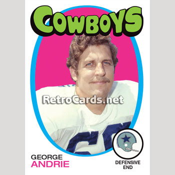 1971T NHL George Andrie Dallas Cowboys – RetroCards