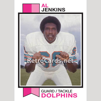 1973T Al Jenkins Miami Dolphins – RetroCards