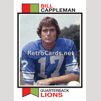 1973T Bill Cappleman Detroit Lions – RetroCards