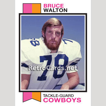 1973T Bruce Walton Dallas Cowboys – RetroCards