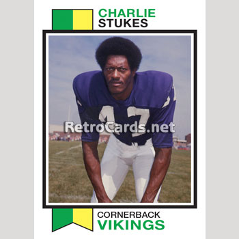 1973T Charlie Stukes Minnesota Vikings – RetroCards