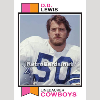 1973T D.D. Lewis Dallas Cowboys – RetroCards