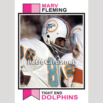 1973T Marv Fleming Miami Dolphins – RetroCards