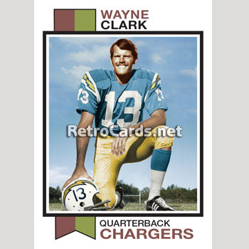 1973T Wayne Clark San Diego Chargers – RetroCards