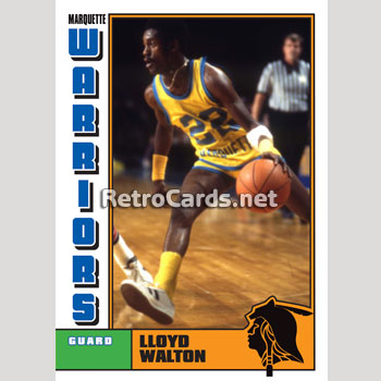 1977 Lloyd Walton Marquette Warriors – RetroCards