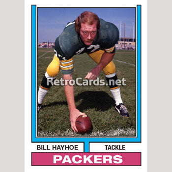 1974T Bill Hayhoe Green Bay Packers – RetroCards