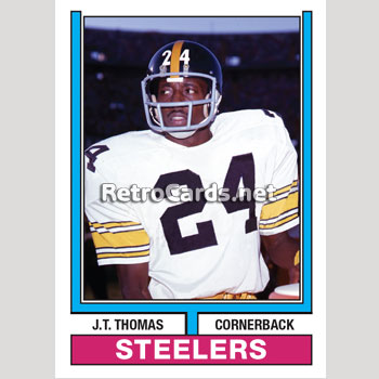 1974T J.T. Thomas Pittsburgh Steelers – RetroCards