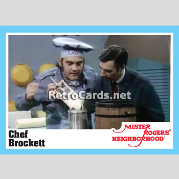 1975 Mr. Rogers • Chef Brockett – RetroCards