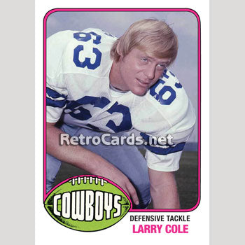 1976T Larry Cole Dallas Cowboys – RetroCards