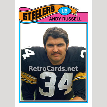 1977T Andy Russell Pittsburgh Steelers – RetroCards