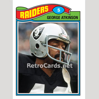 1977T George Atkinson Oakland Raiders – RetroCards