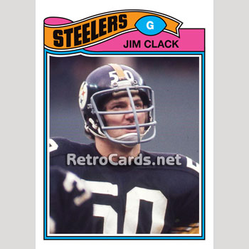 1977T Jim Clack Pittsburgh Steelers – RetroCards