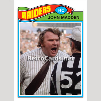 1977T John Madden Oakland Raiders – RetroCards