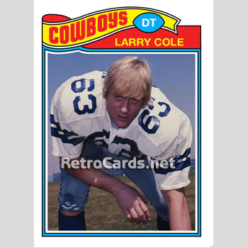 1977T Larry Cole Dallas Cowboys – RetroCards