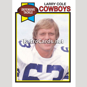 1979T Larry Cole Dallas Cowboys – RetroCards