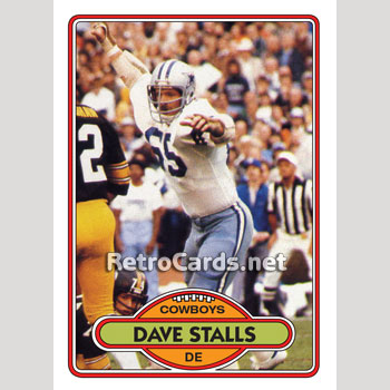 1980T Dave Stalls Dallas Cowboys – RetroCards