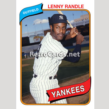 1980T Lenny Randle New York Yankees – RetroCards