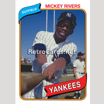 1980T Mickey Rivers New York Yankees – RetroCards