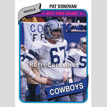 1980T MLB Pat Donovan Dallas Cowboys – RetroCards