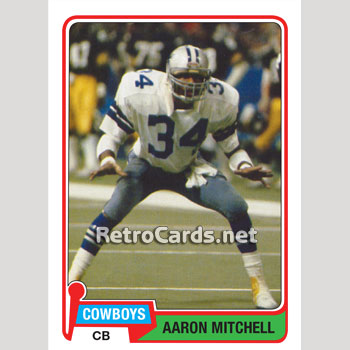 1981T Aaron Mitchell Dallas Cowboys – RetroCards