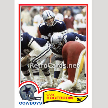 1982T Gary Hogeboom Dallas Cowboys. – RetroCards