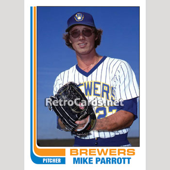 1982T Mike Parrott Milwaukee Brewers – RetroCards