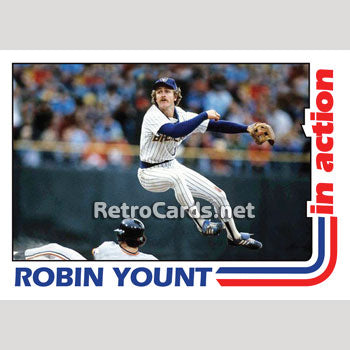 1982T Robin Yount Action Milwaukee Brewers – RetroCards