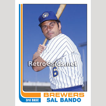 1982T Sal Bando Milwaukee Brewers – RetroCards