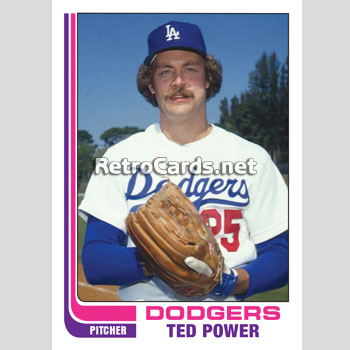 1982T Ted Power Los Angeles Dodgers – RetroCards