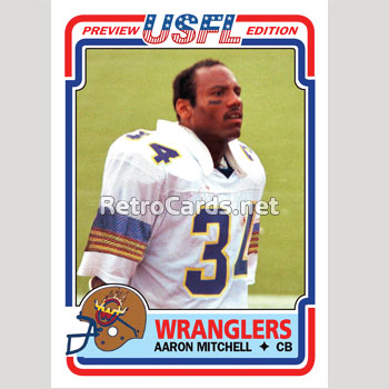 1983T Aaron Mitchell Arizona Wranglers – RetroCards