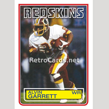 1983T Alvin Garrett Washington Redskins – RetroCards