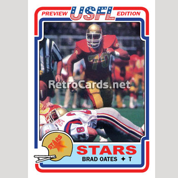 1983T Brad Oates Philadelphia Stars – RetroCards