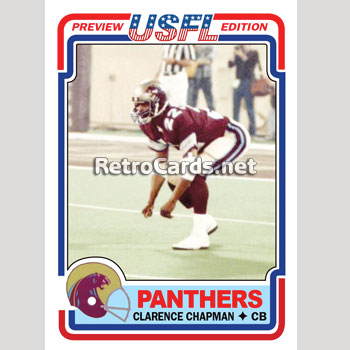 1983T Clarence Chapman Michigan Panthers – RetroCards