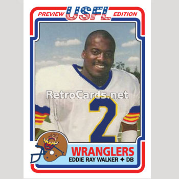 1983T Eddie Ray Walker Arizona Wranglers – RetroCards