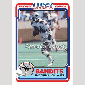 1983T Eric Truvillion Tampa Bay Bandits – RetroCards