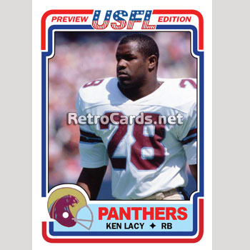 1983T Ken Lacy Michigan Panthers – RetroCards