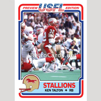 1983T Ken Talton Birmingham Stallions – RetroCards