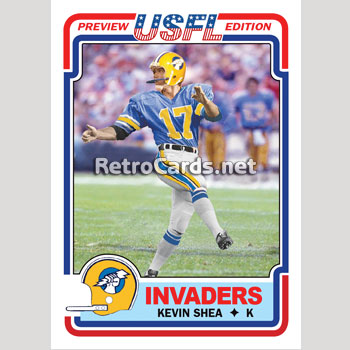 1983T Kevin Shea Oakland Invaders – RetroCards