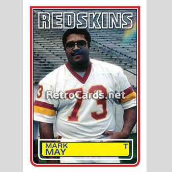 1983T Mark May Washington Redskins – RetroCards