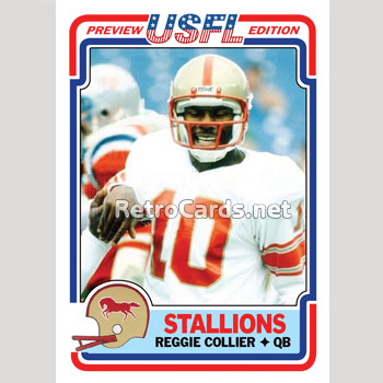 1983T Reggie Collier Birmingham Stallions – RetroCards