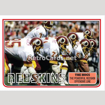 1983T The Hogs Washington Redskins – RetroCards