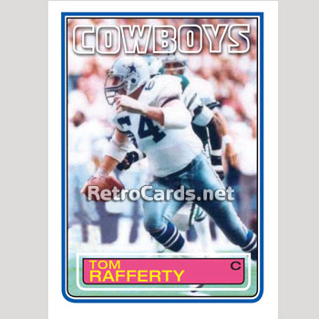 1983T Tom Rafferty Dallas Cowboys – RetroCards